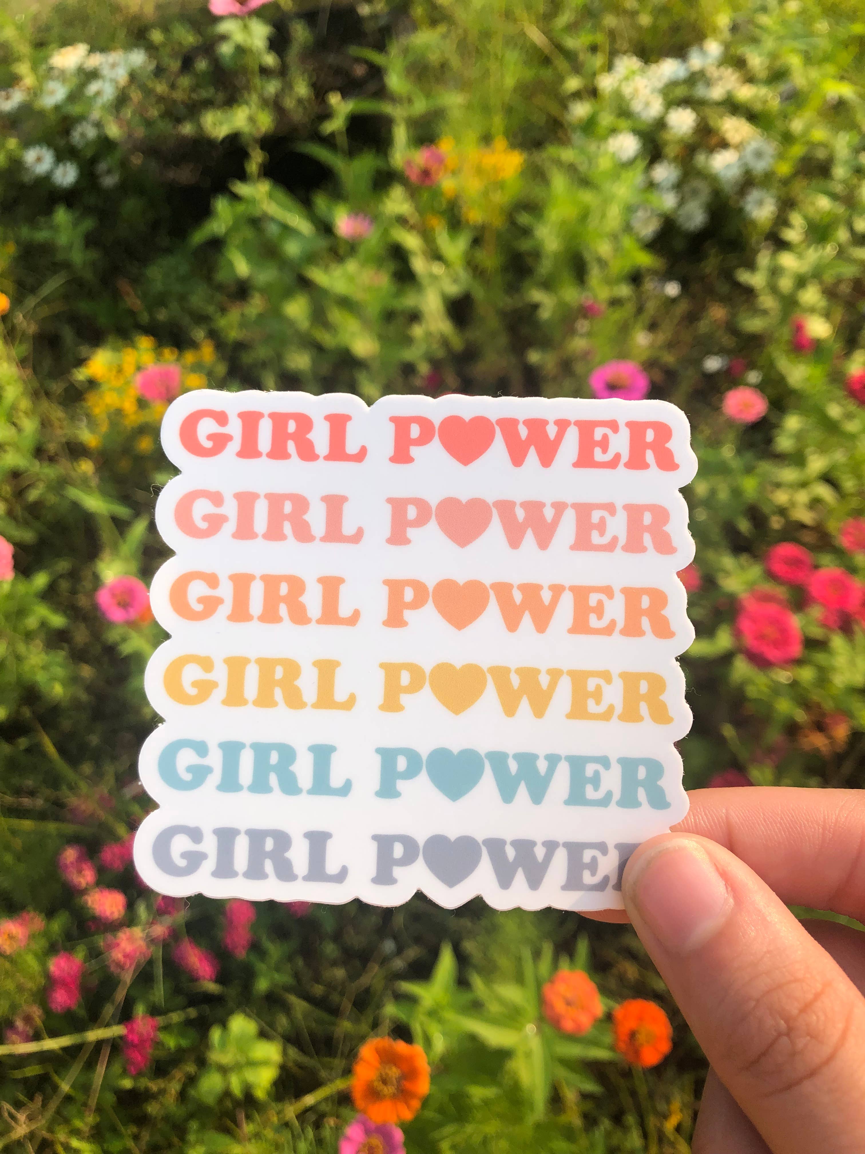 Rainbow Girl Power Sticker – Billiboo.com