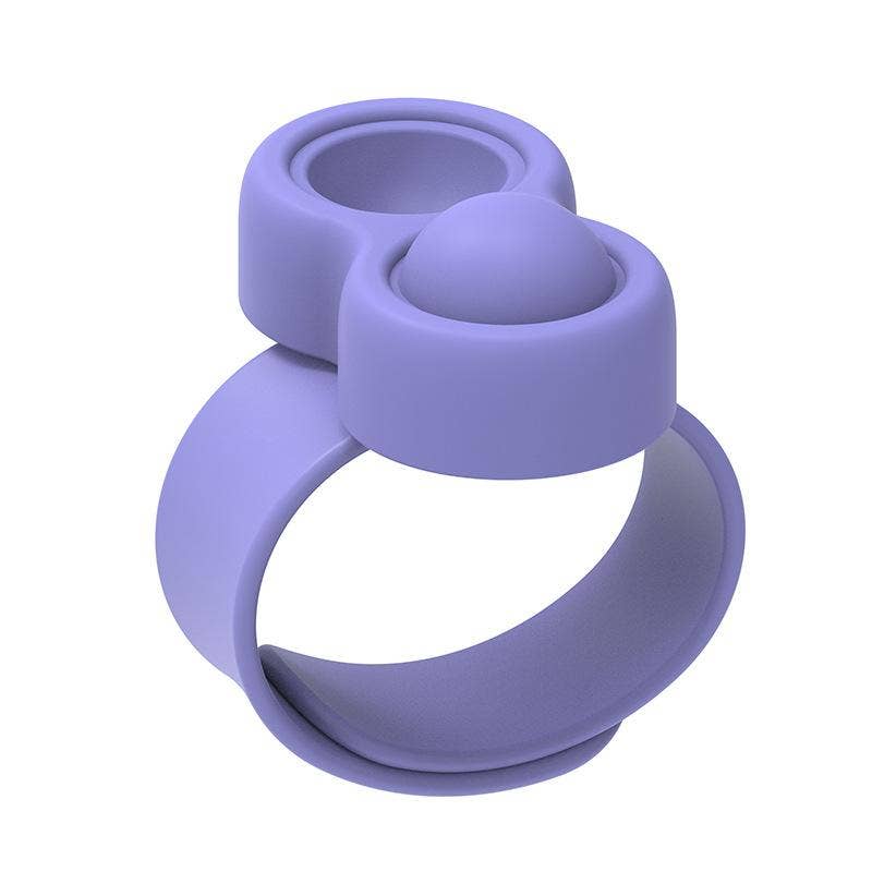 Slap Bracelet with Fidget Toggle in Purple – Billiboo.com